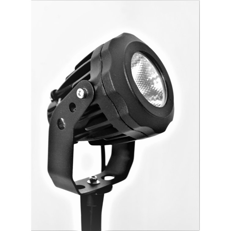 Dakota Fields Analisia Silver Plug-in Integrated LED Metal Spot Light ...