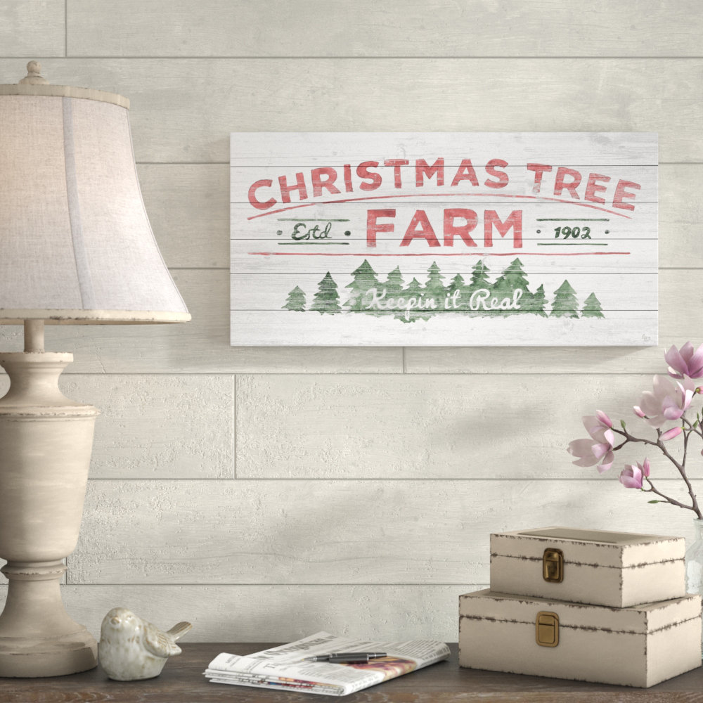 August Grove® '1902 Christmas' Watercolor Painting Print on Wood | Wayfair