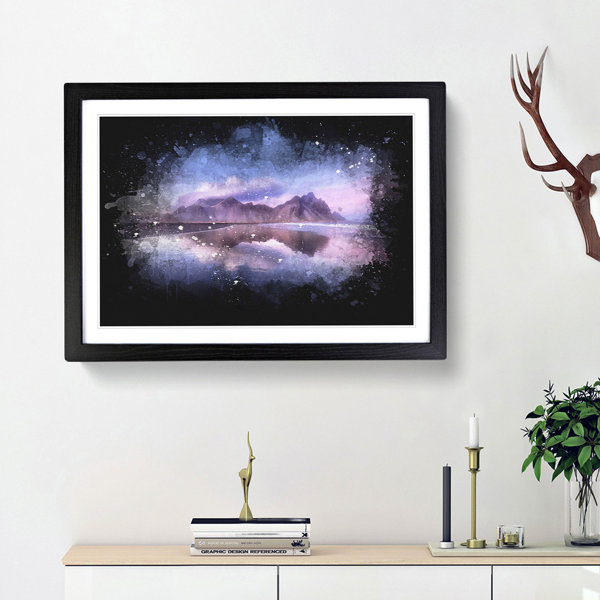 East Urban Home Vestrahorn Mountain in Iceland - Picture Frame Graphic ...
