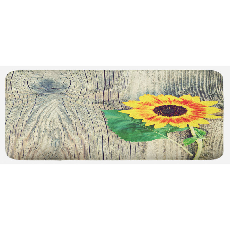 East Urban Home Sunflower Kitchen Mat | Wayfair