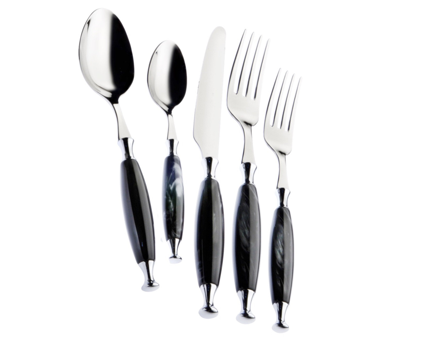 Bugatti Italy Country 5 Piece 18/10 Stainless Steel Flatware Set ...