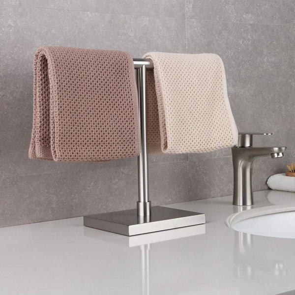 WKING Modern Free-Standing Hand Towel Holder Stand With Brushed ...