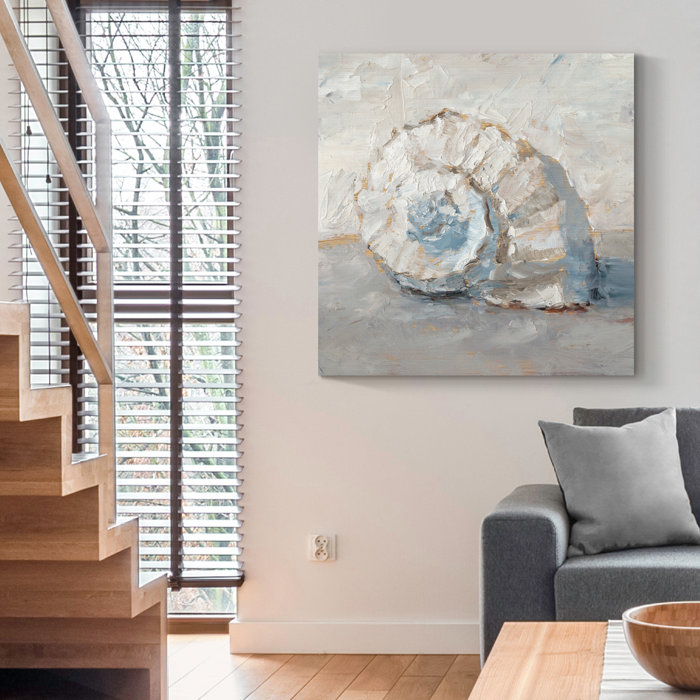 Highland Dunes Blue Shell Study III Framed On Canvas Print & Reviews ...