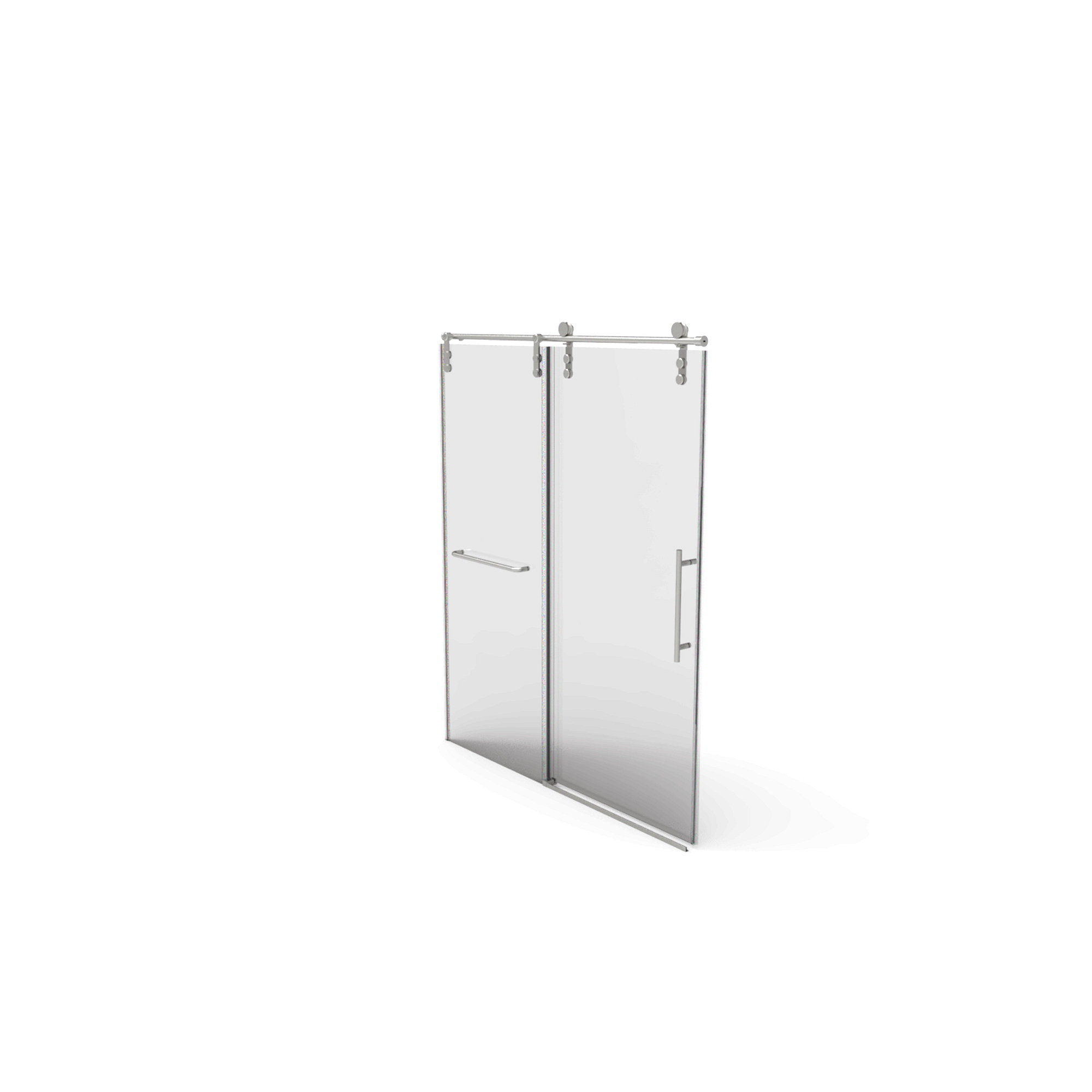 SHANRUGUOJI Frameless Shower Door, Sliding Shower Door, Premium 5/16 ...