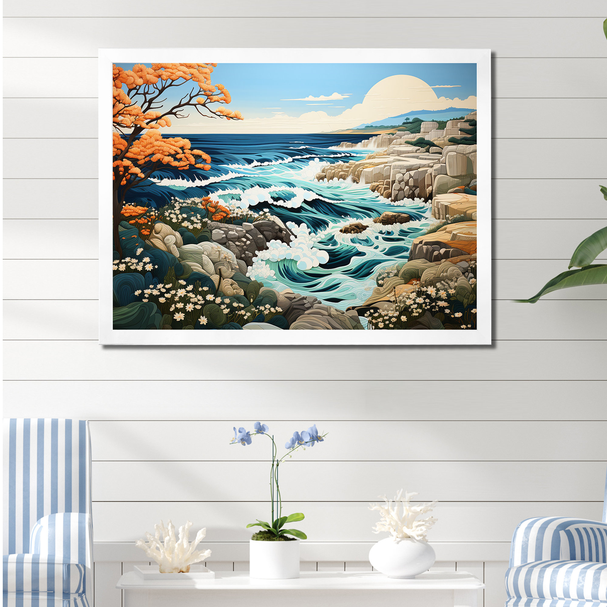 Highland Dunes Wild Beachscape Landscape III - Beach & Ocean Canvas Art ...