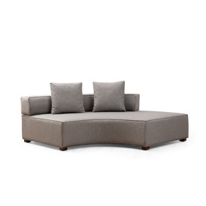 East Urban Home Jamie-Joseph 150" Upholstered Modular Sofa | Wayfair