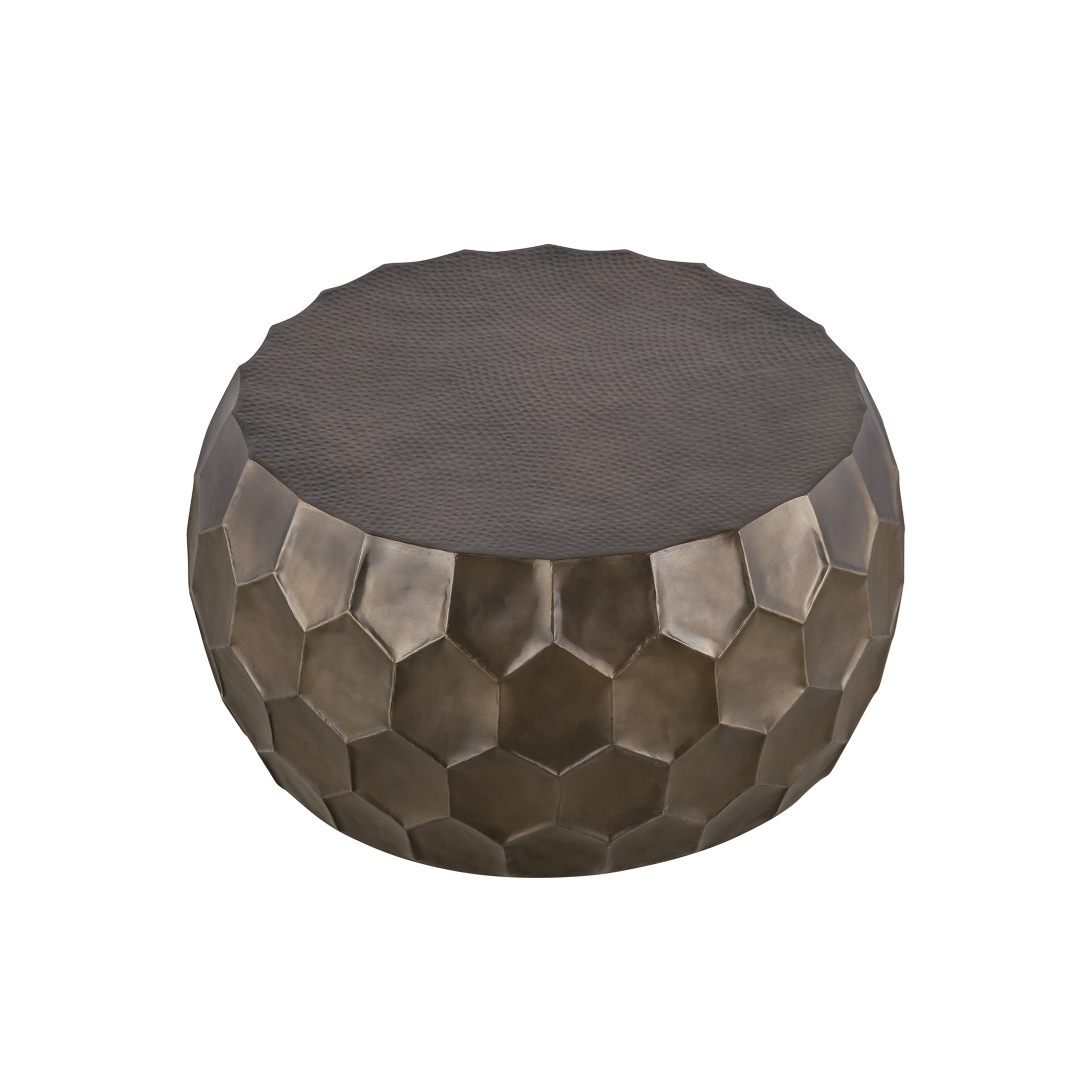 Brayden Studio® Modern Contemporary Round Aluminum material Coffee ...