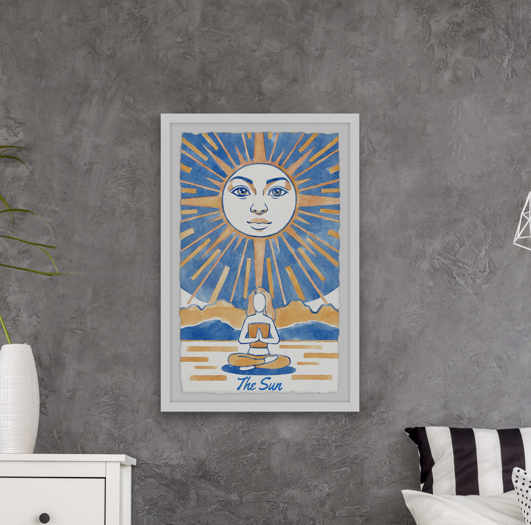 Trinx Radiant Sun - Picture Frame Graphic Art Print on Paper | Wayfair