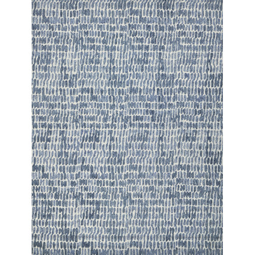 Exquisite Rugs Ink Blot Wool Abstract Area Rug in Ivory/Navy & Reviews ...