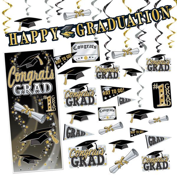 The Party Aisle™ Graduation Party Kit - Pack of 1 | Wayfair