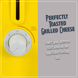Nostalgia NTCS2YW Grilled Cheese Toaster with Easy-Clean Toaster ...