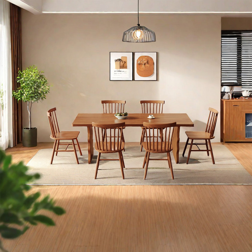 Table Treasures.e Solid wood dining table set - Wayfair Canada