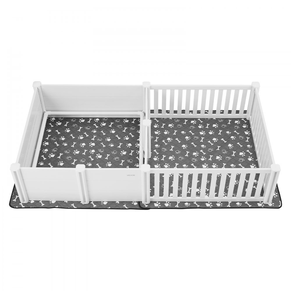 VEVOR Dog Whelping Box 93.3x48.4x18.1 inch Door Height Adjustable for ...