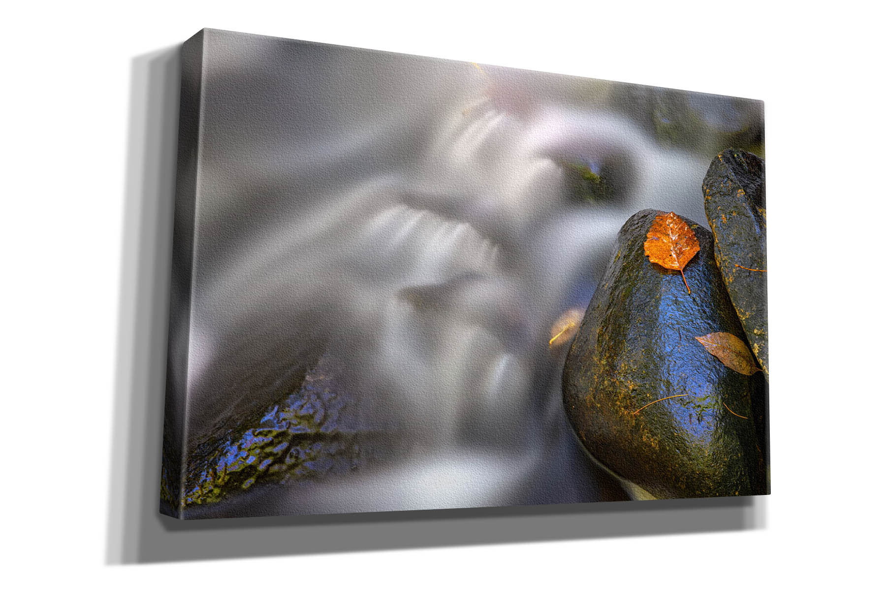 Epic Graffiti 'Fallen Leaf And Mountain Stream' by Rick Berk Canvas ...