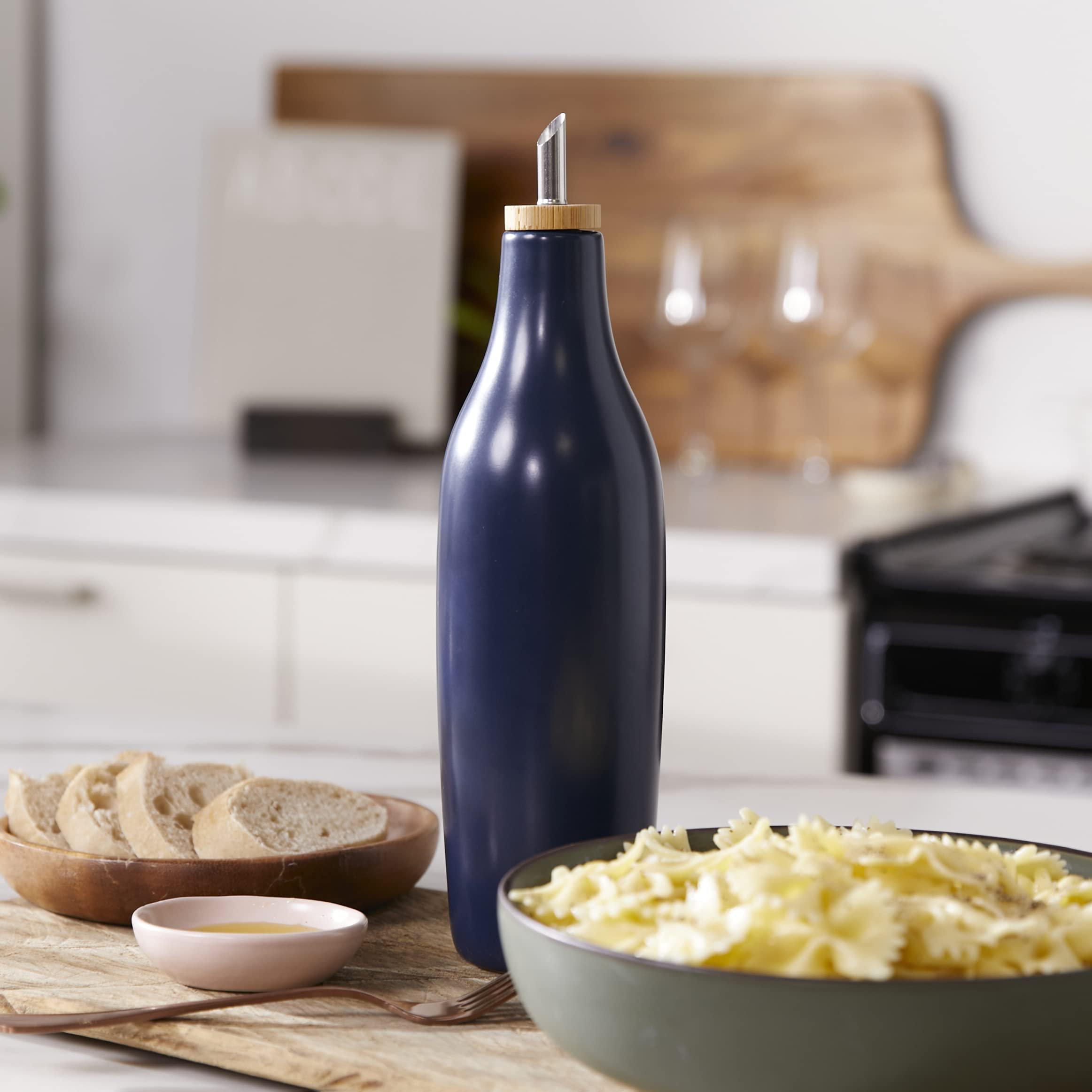 SHIRLEY'S OFFICE FURNITURE, LLC Olive Oil Dispenser Bottle Stoneware ...