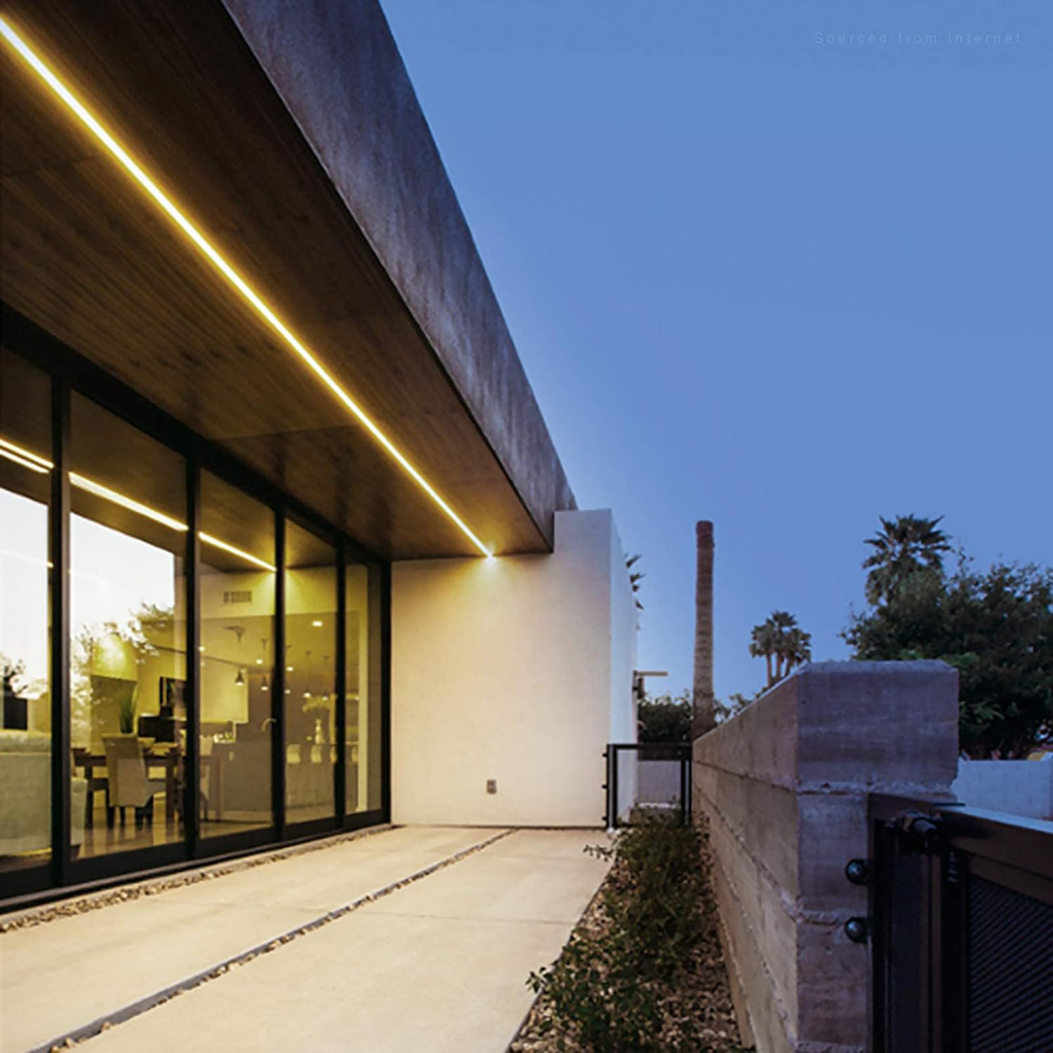 The Holiday Aisle® 50FT LED Rope Lights Outdoor, IP67 Waterproof, AC ...