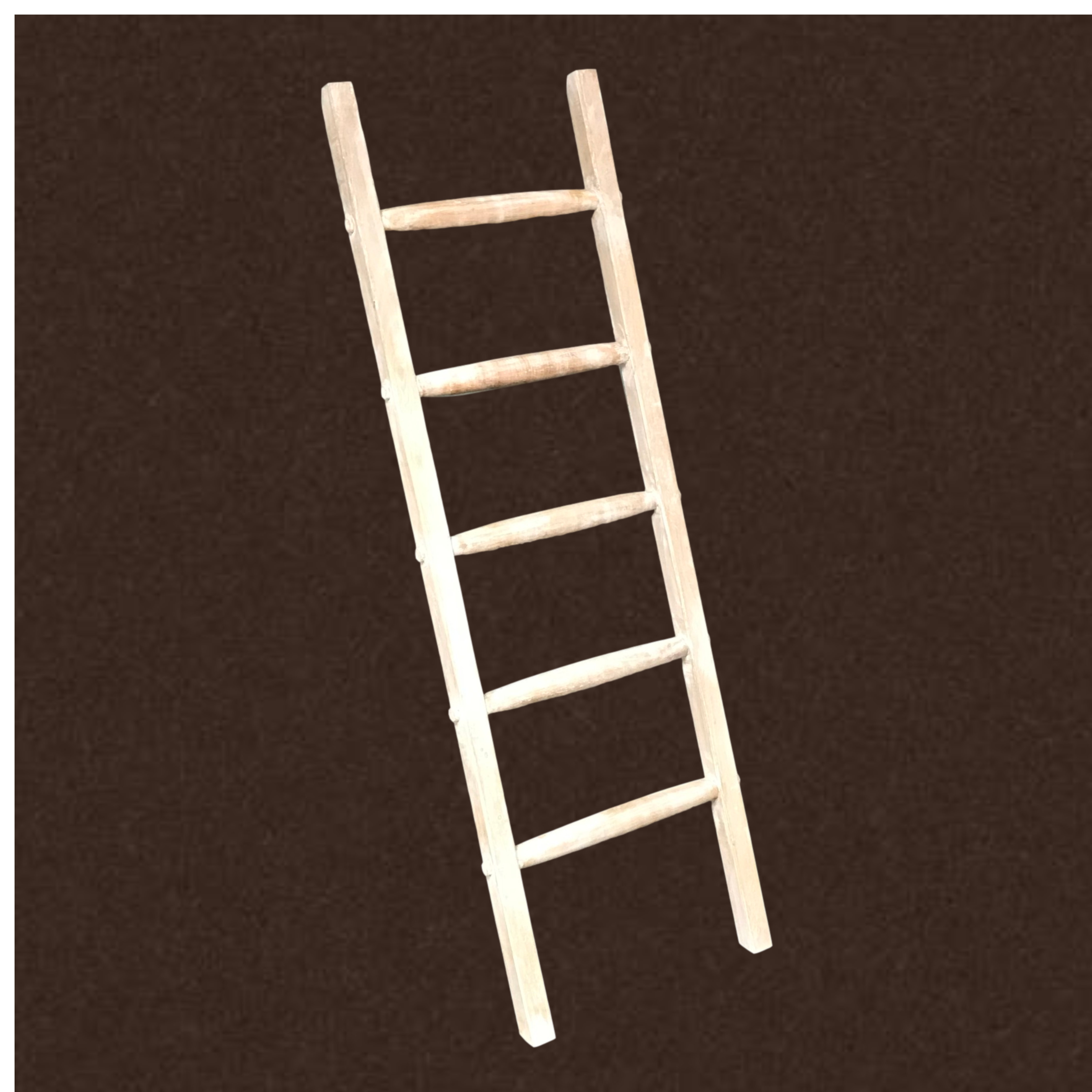 Gracie Oaks Transversal Mango Wood 5 ft Blanket Ladder | Wayfair