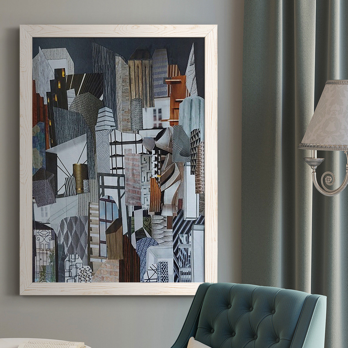 Ivy Bronx Western Metropolis by Coco Good Painting on Canvas | Wayfair