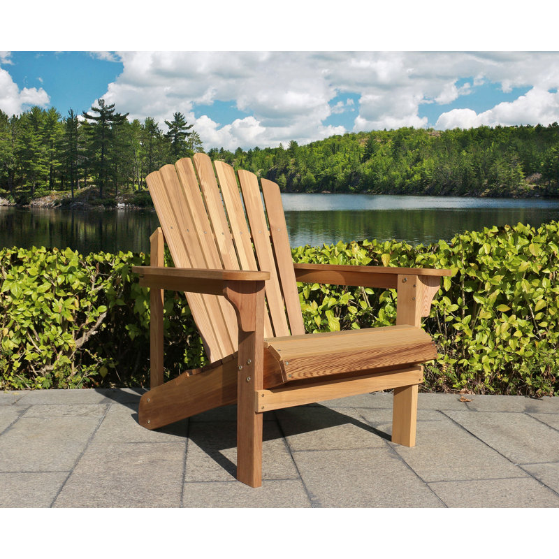 Rosecliff Heights Hillary Western Red Cedar Adirondack Chair & Reviews ...