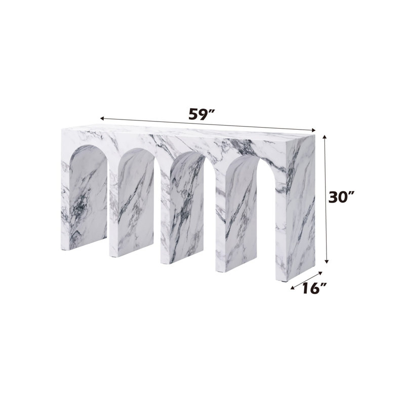 INLE Engineered Stone Console Table | Wayfair