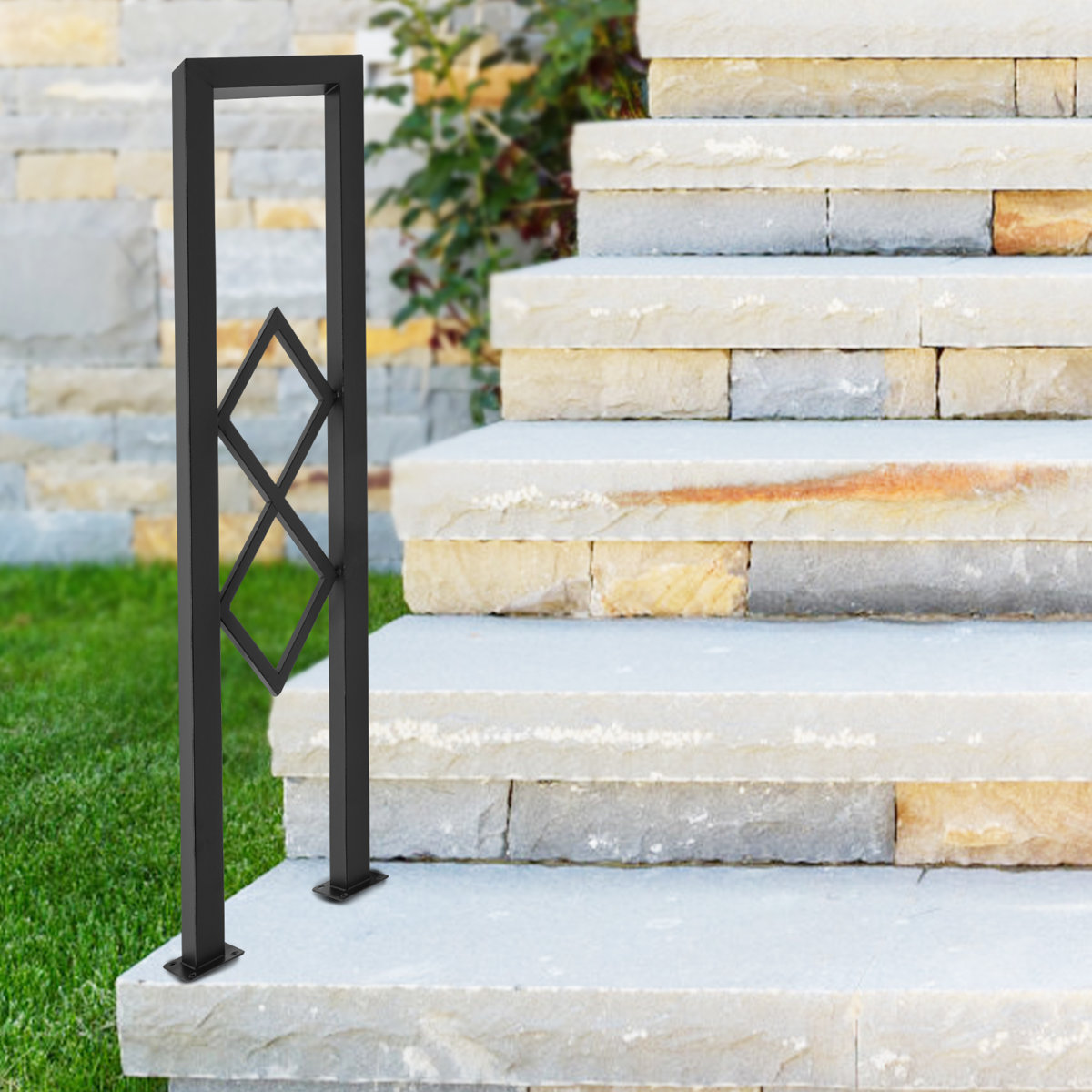 SUNYOU U-Shaped Stair Handrail(7.87*33.46In) | Wayfair