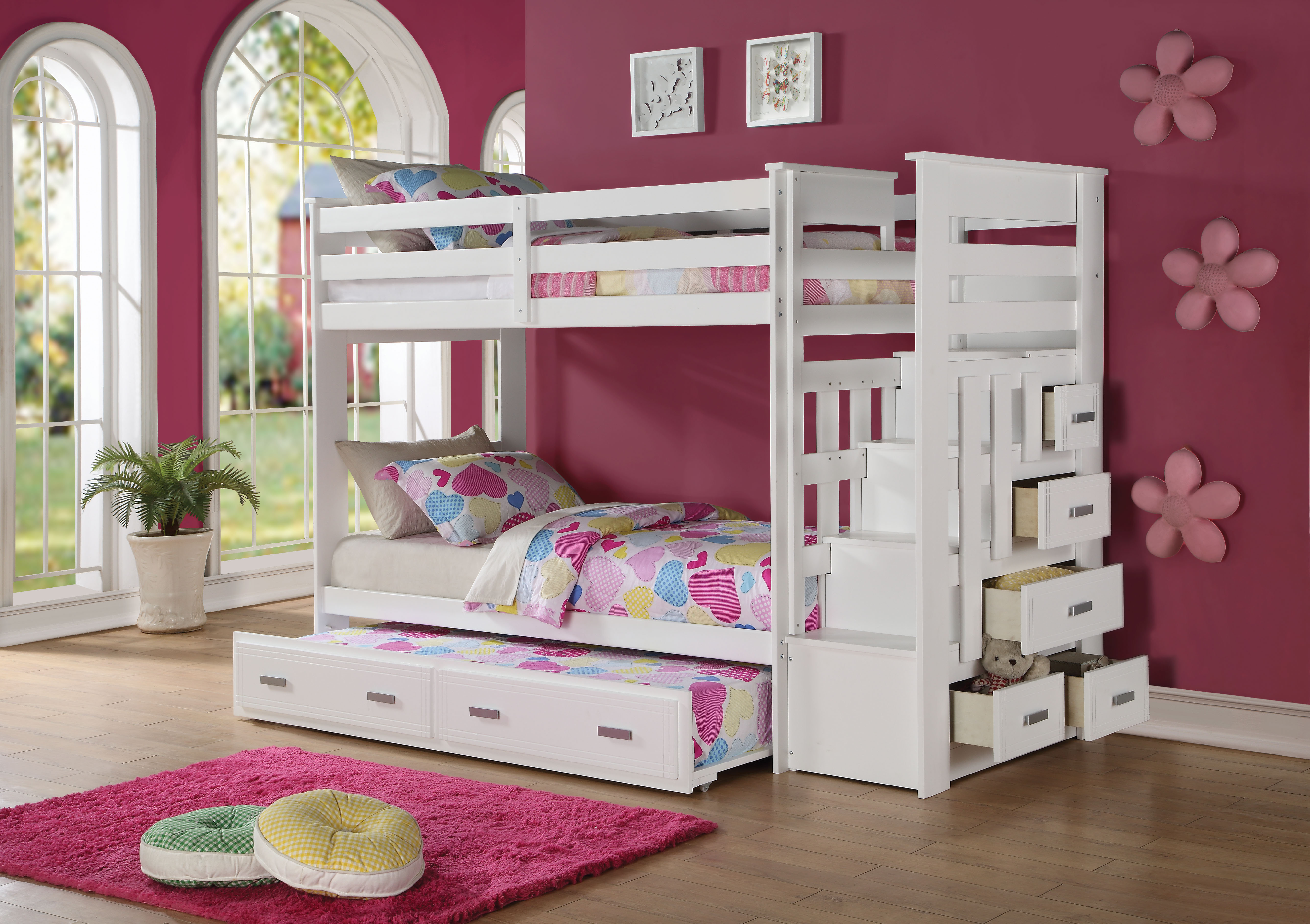 Harriet Bee Zoya Twin over Twin Bunk Bed with Trundle - Wayfair Canada