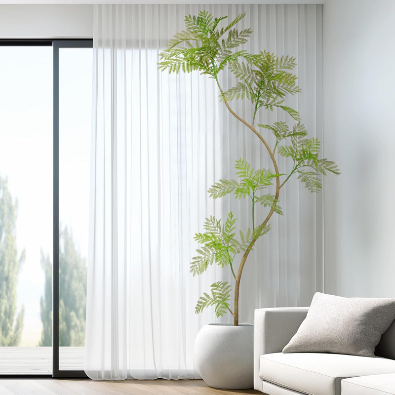 Primrue Fake Jacaranda Tree Artificial Trees For Home Decor | Wayfair