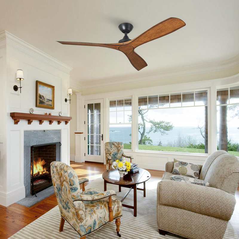 Wade Logan® Catlaina 52" 3 - Blade Propeller Ceiling Fan without Lights ...