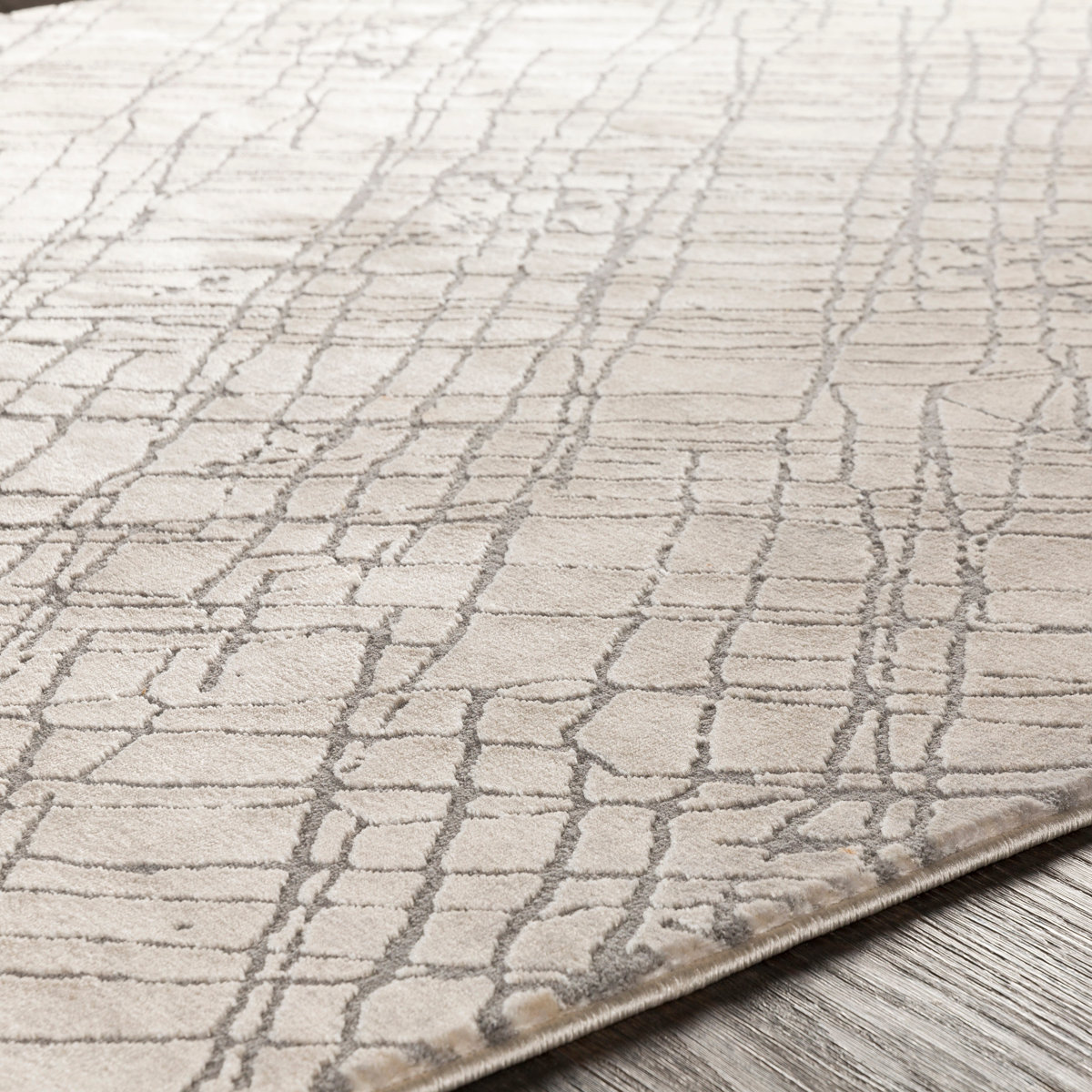 Greyleigh™ Bridgeton Abstract Gray/Cream Area Rug & Reviews | Wayfair