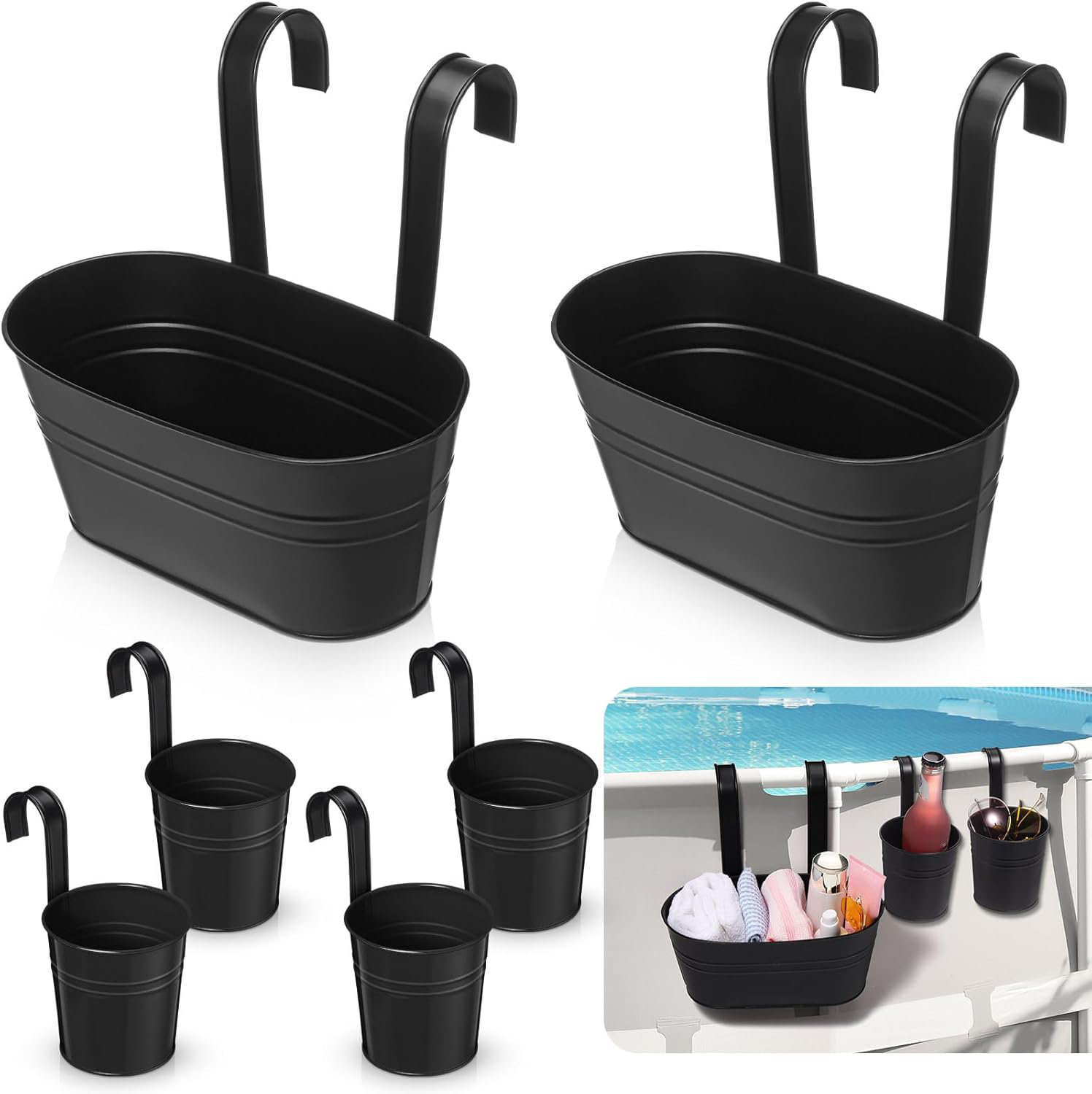 Elaine Mercure Metal Poolside Storage For Above Ground Pool Accessories ...