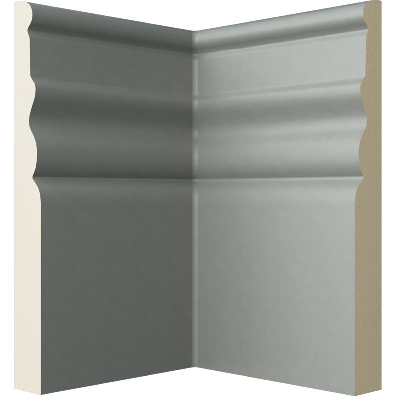 Ekena Millwork 5 7/8"H x 4"P Federal Baseboard Moulding Inside Corner ...