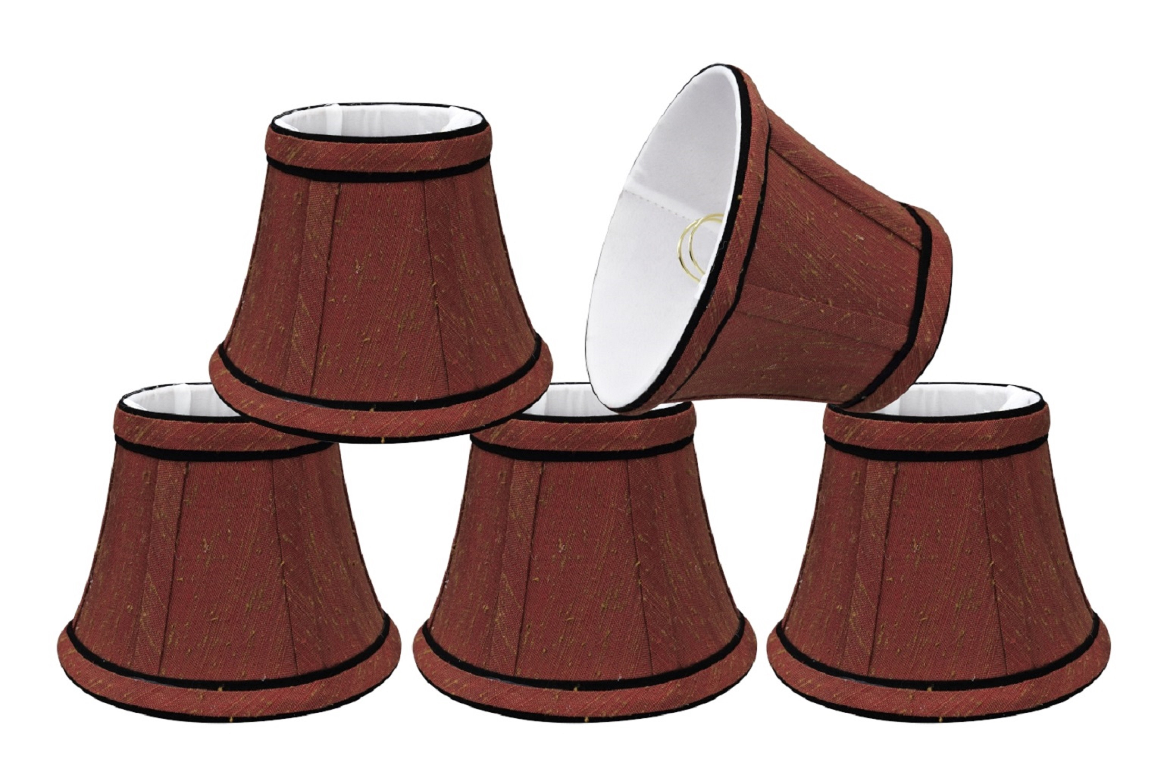 Aspen Creative Corporation 4" H Sateen Textured Fabric Bell Candelabra ...