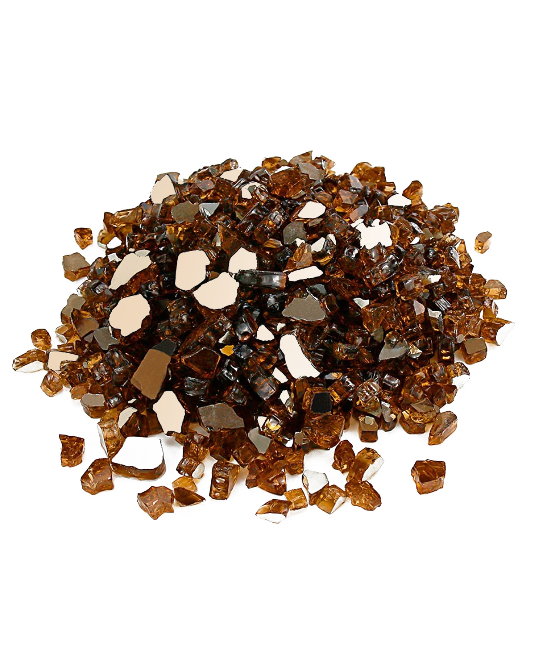 Langley Street® Hinrichs Premium Crystal Amber Decorative Fire Glass ...