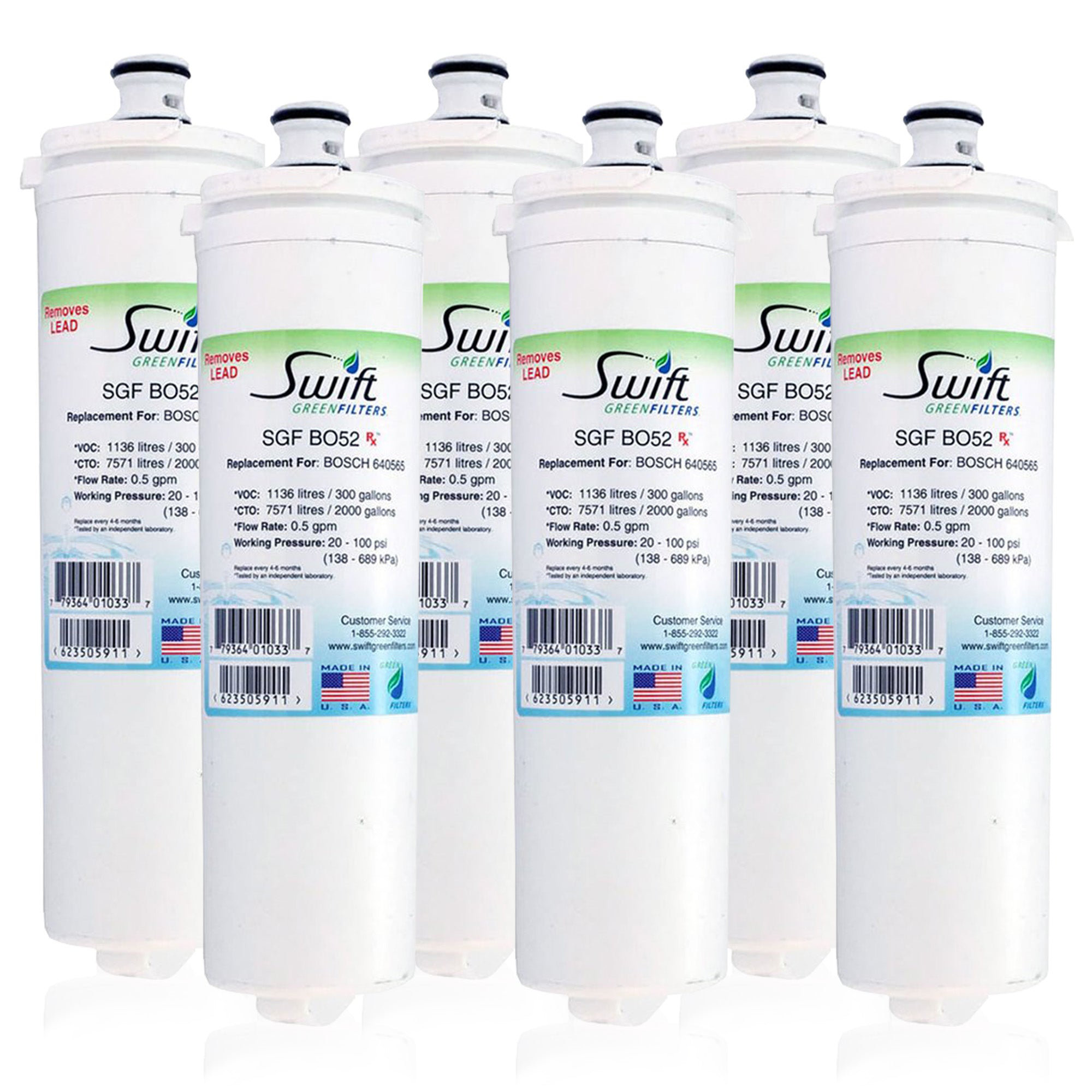 Swift Green Filters SGF-BO52 Rx Compatible Refrigerator Water Filter ...