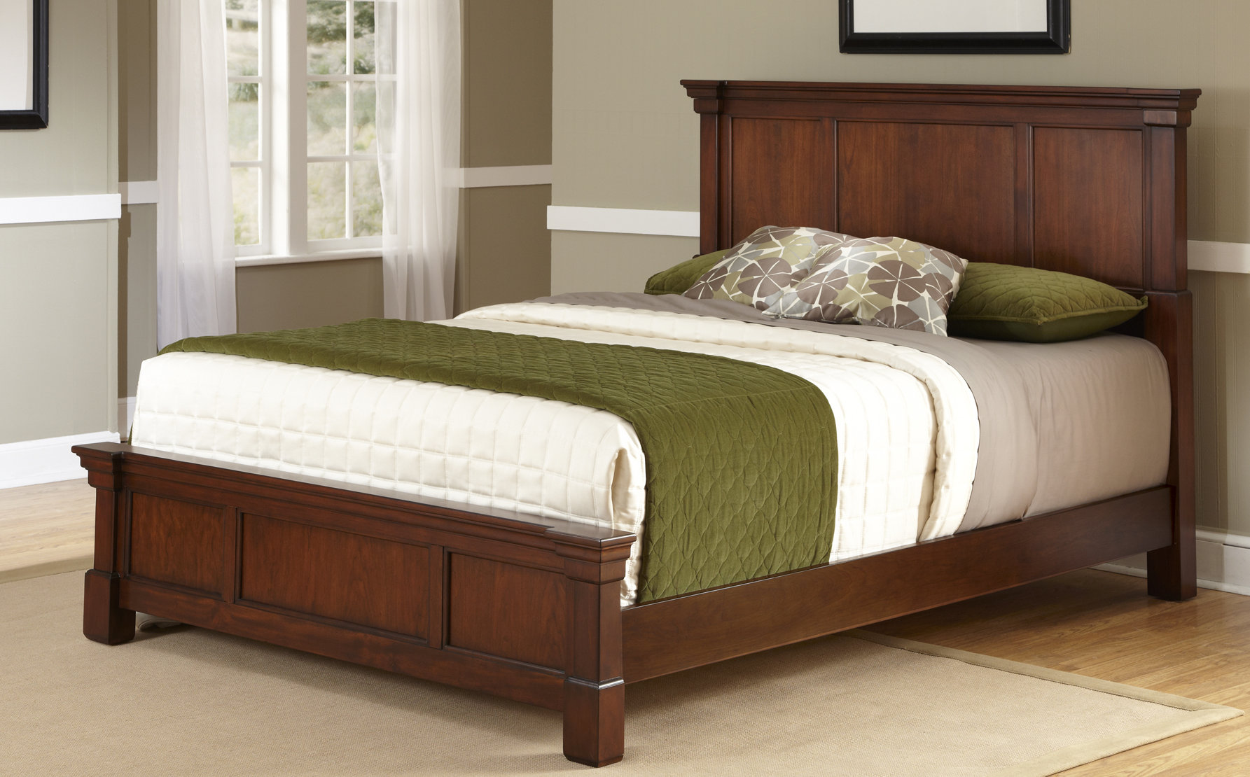 Canora Grey Allbritton Solid Wood Low Profile Standard Bed & Reviews ...