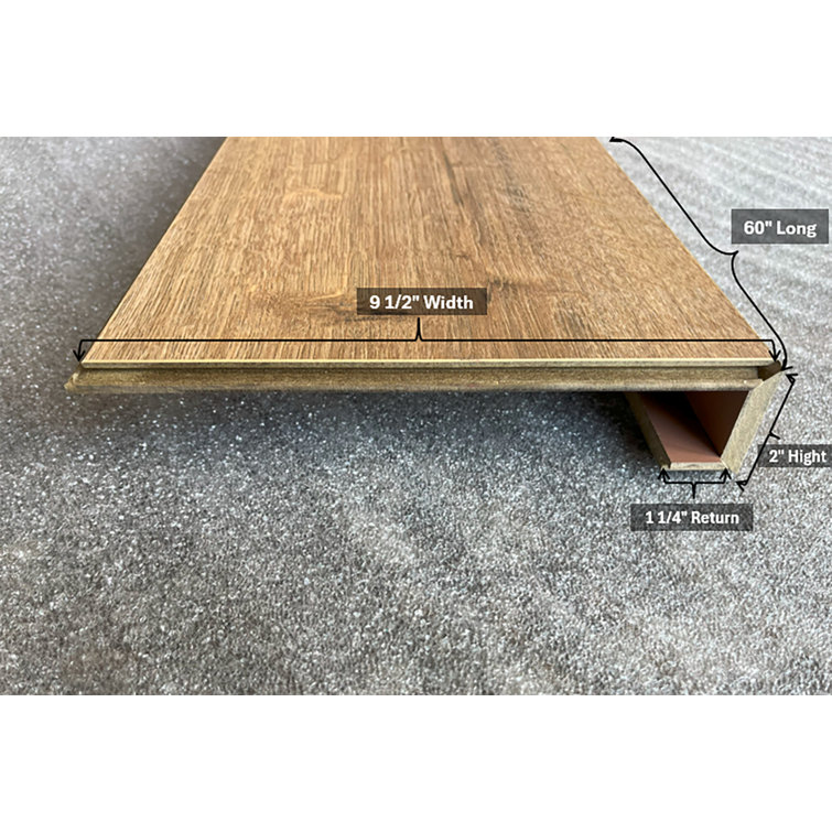 Ribadao Fermo Wood Flooring Transition T-Molding with U-Track | Wayfair