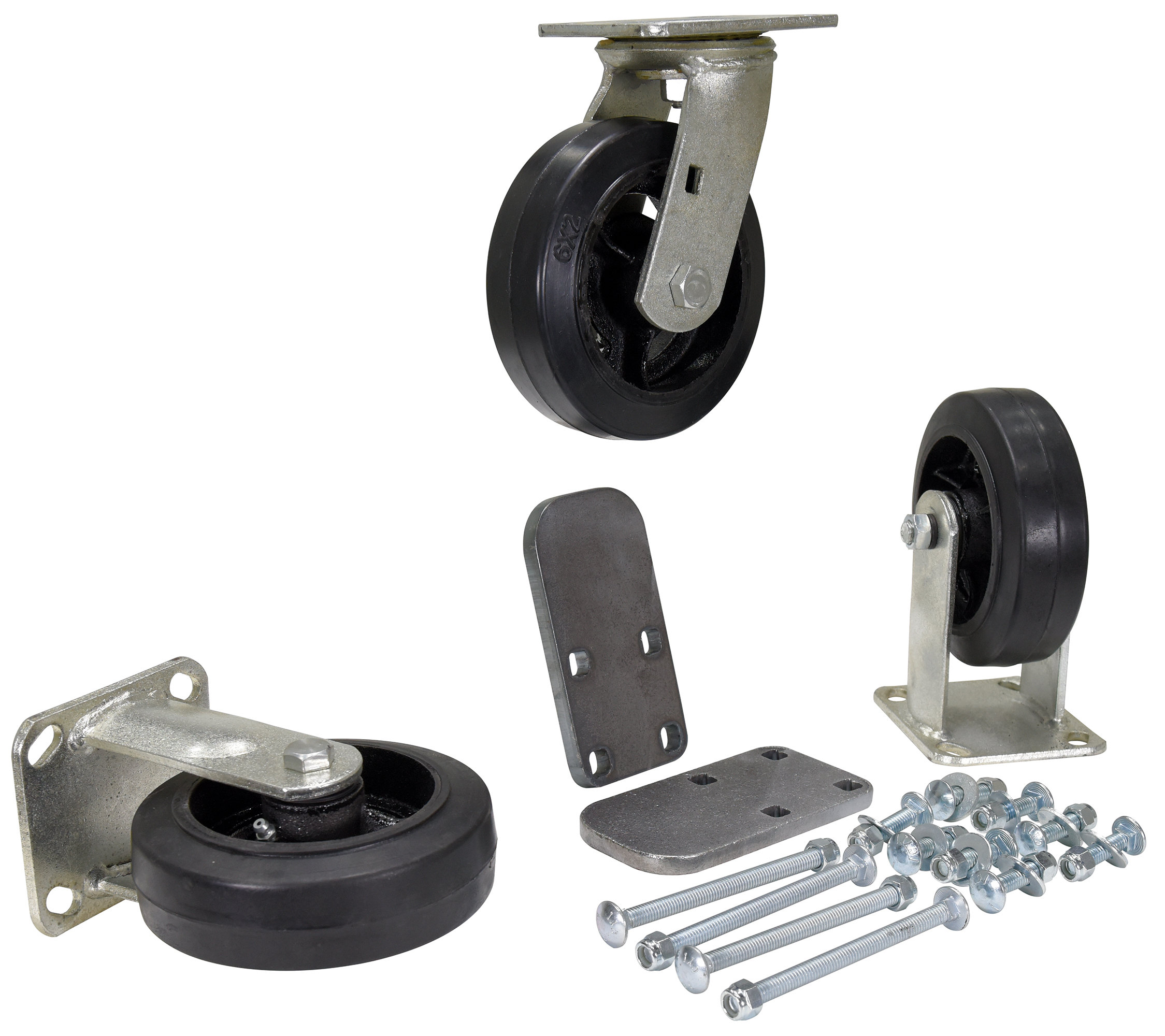 Vestil Rubber Caster Kit | Wayfair