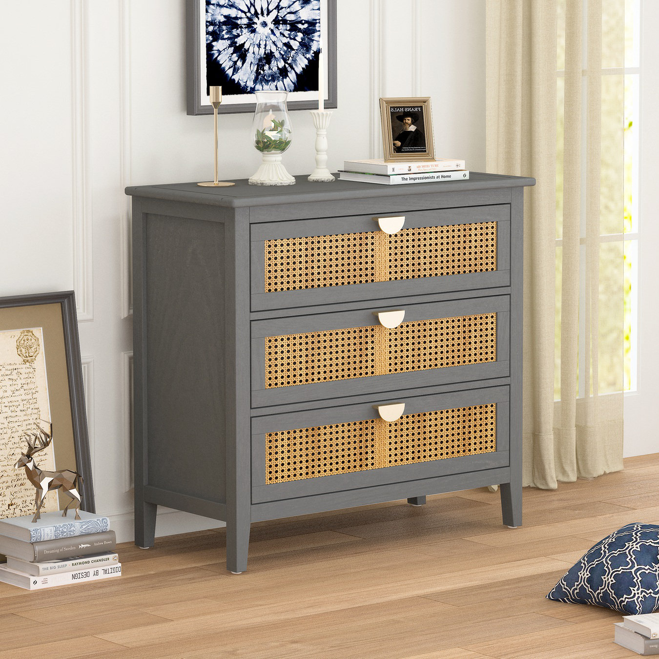 Home Decor Rattan Chest Rattan Cabinet Rattan Sideboard Rattan Console ...