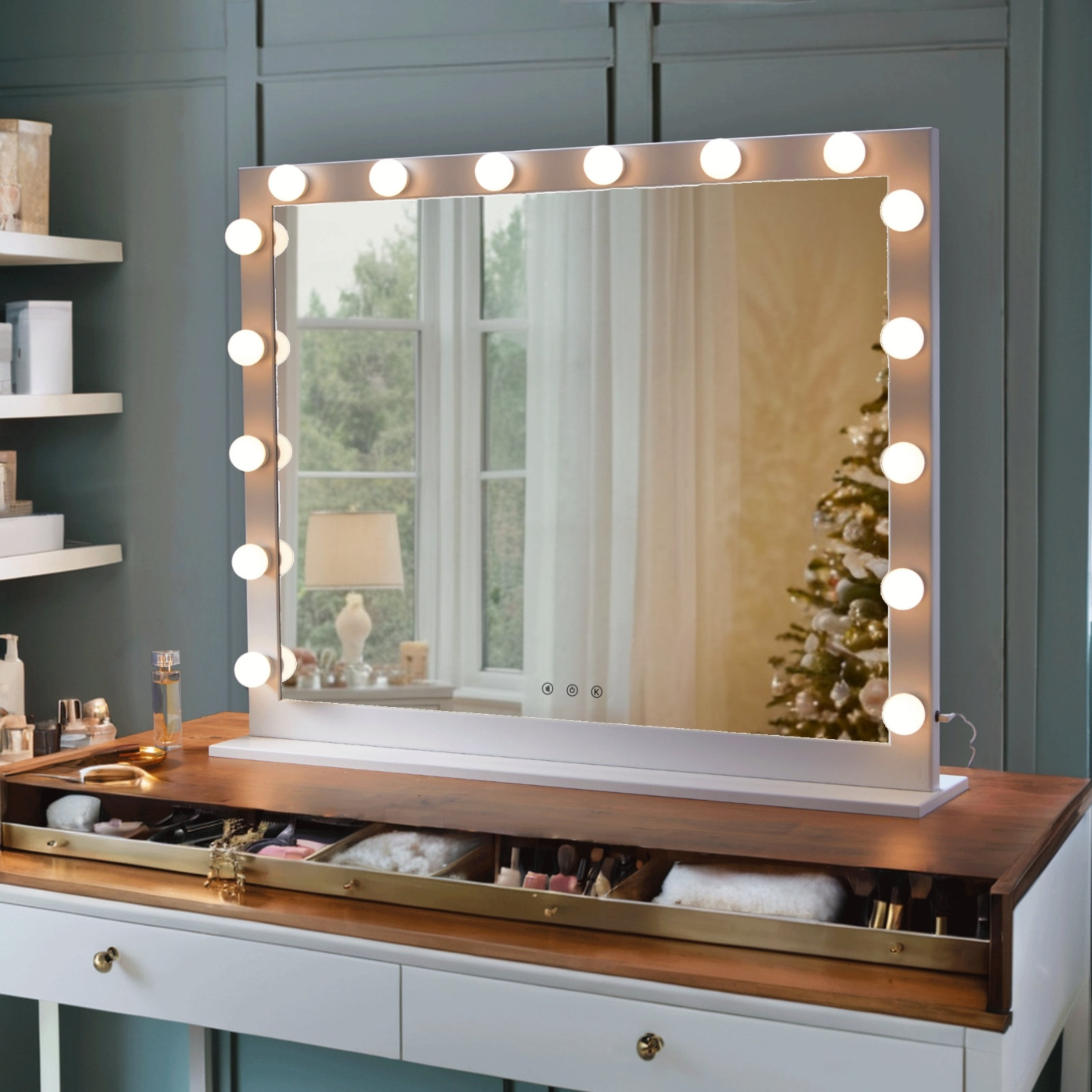Ebern Designs Makeup Vanity Mirror With Light | Wayfair