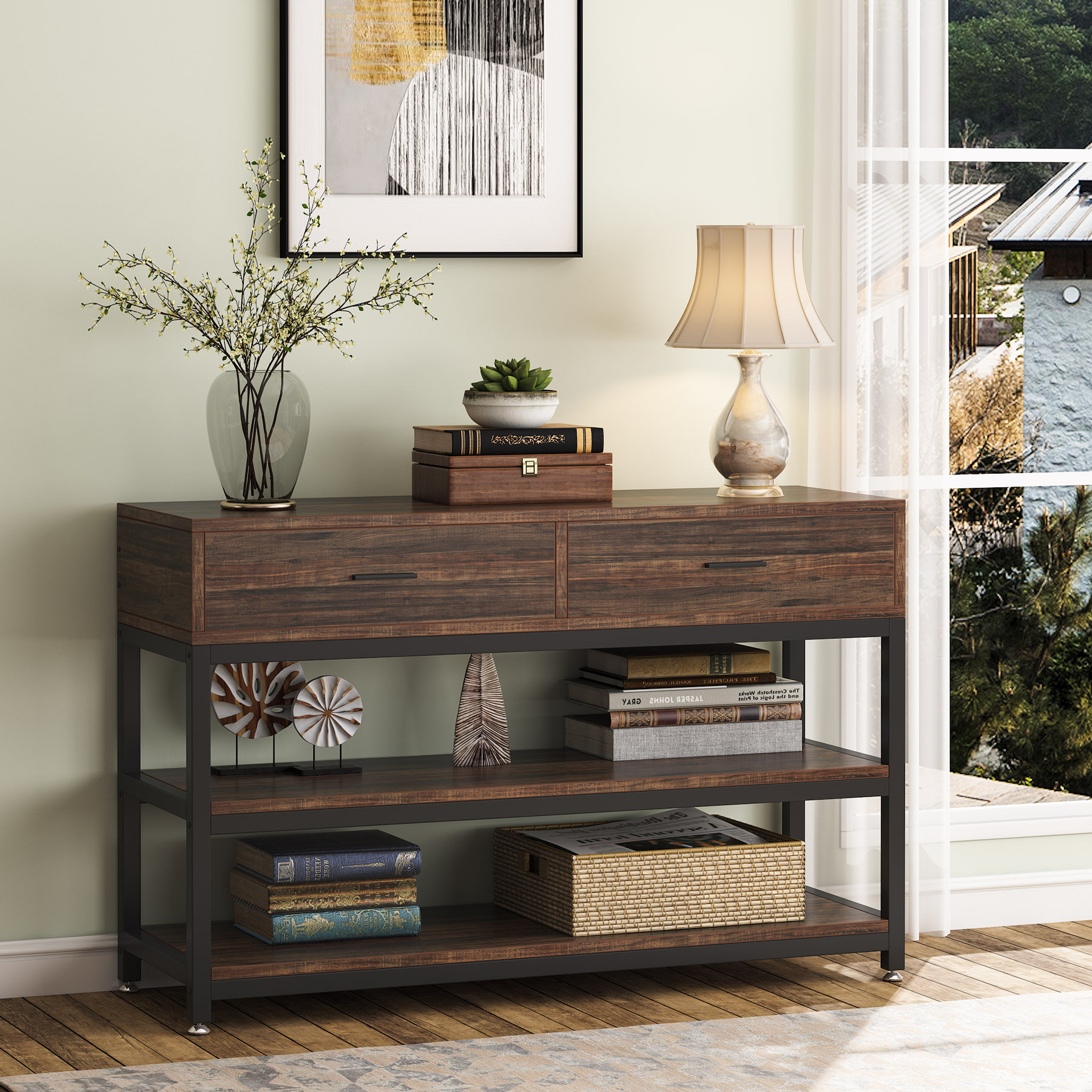 17 Stories Keisacker 47.24" Console Table | Wayfair