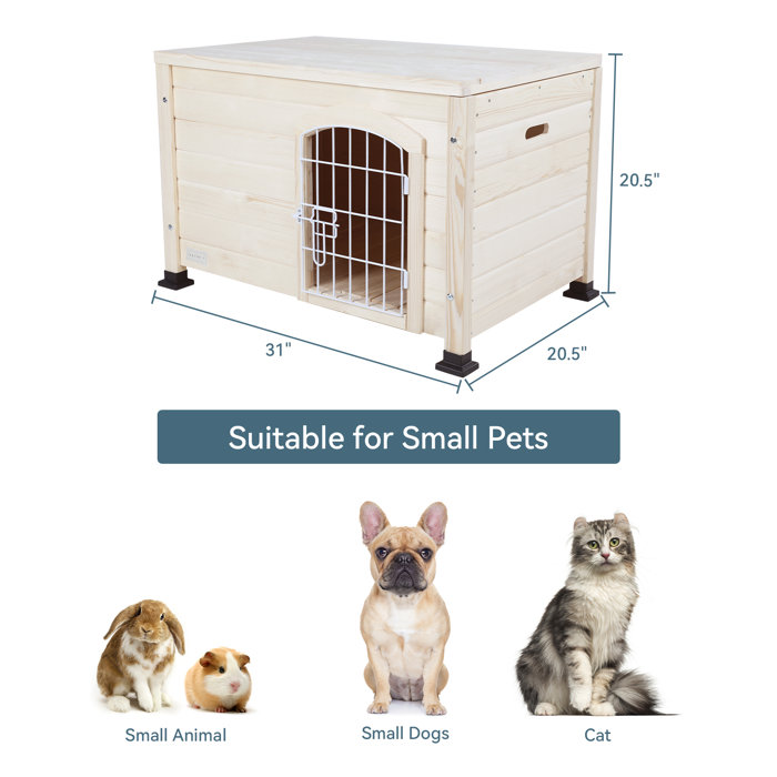 Tucker Murphy Pet™ Cyndia Wood Dog House & Reviews | Wayfair
