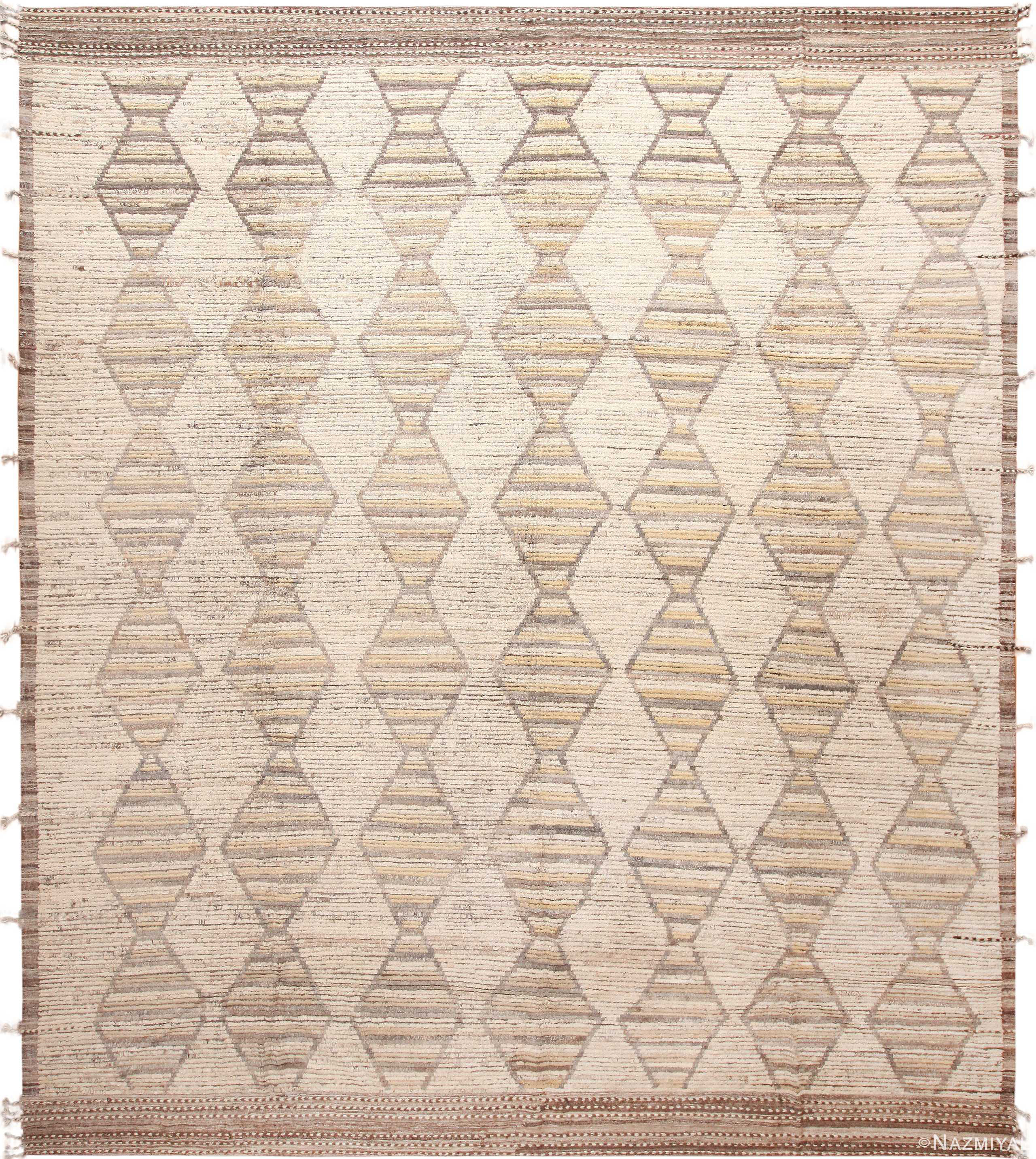 Nazmiyal Collection One-of-a-Kind Large Geometric Central Asian Rug ...