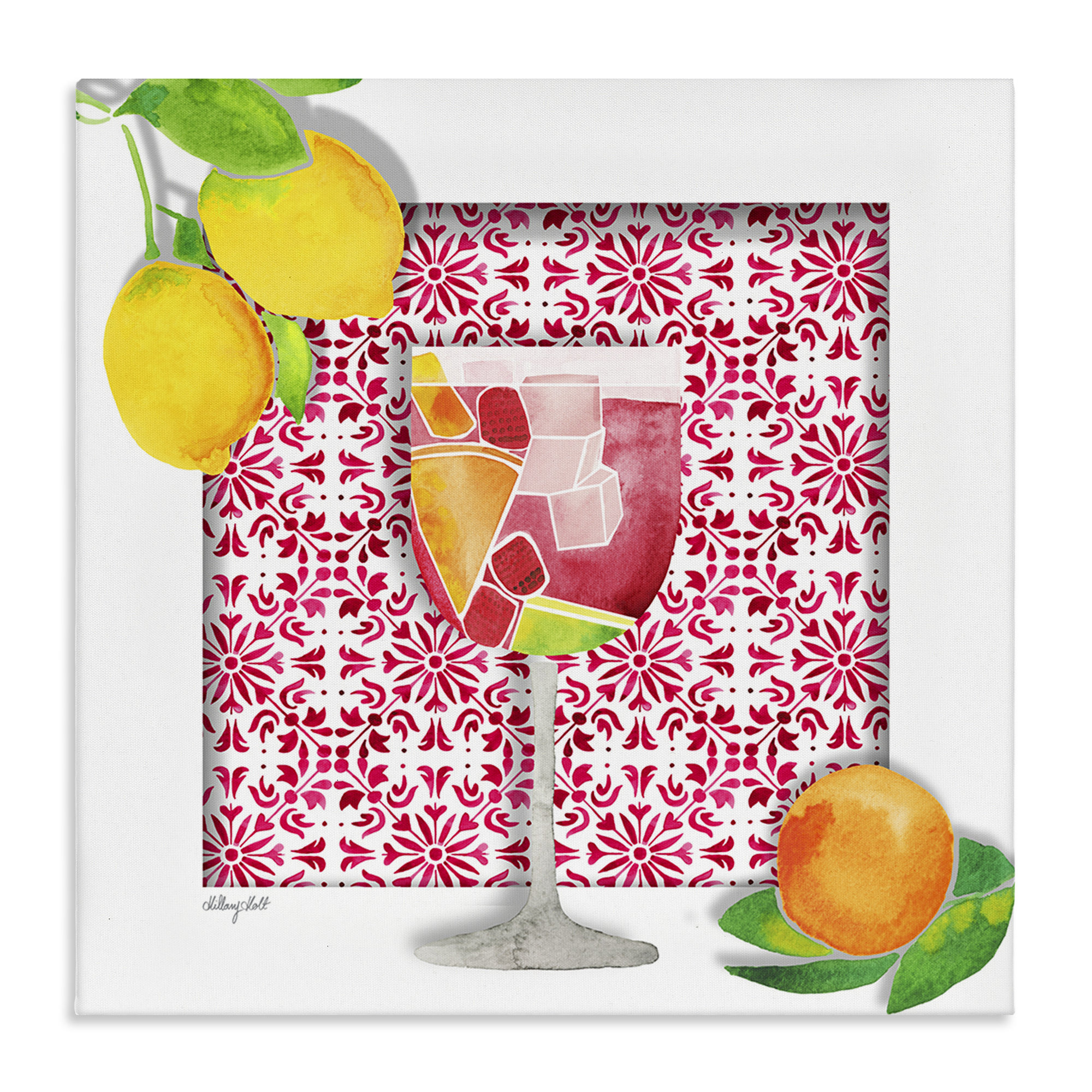 Bay Isle Home™ Fruity Sangria Drink Canvas, design by Hillary Holt ...