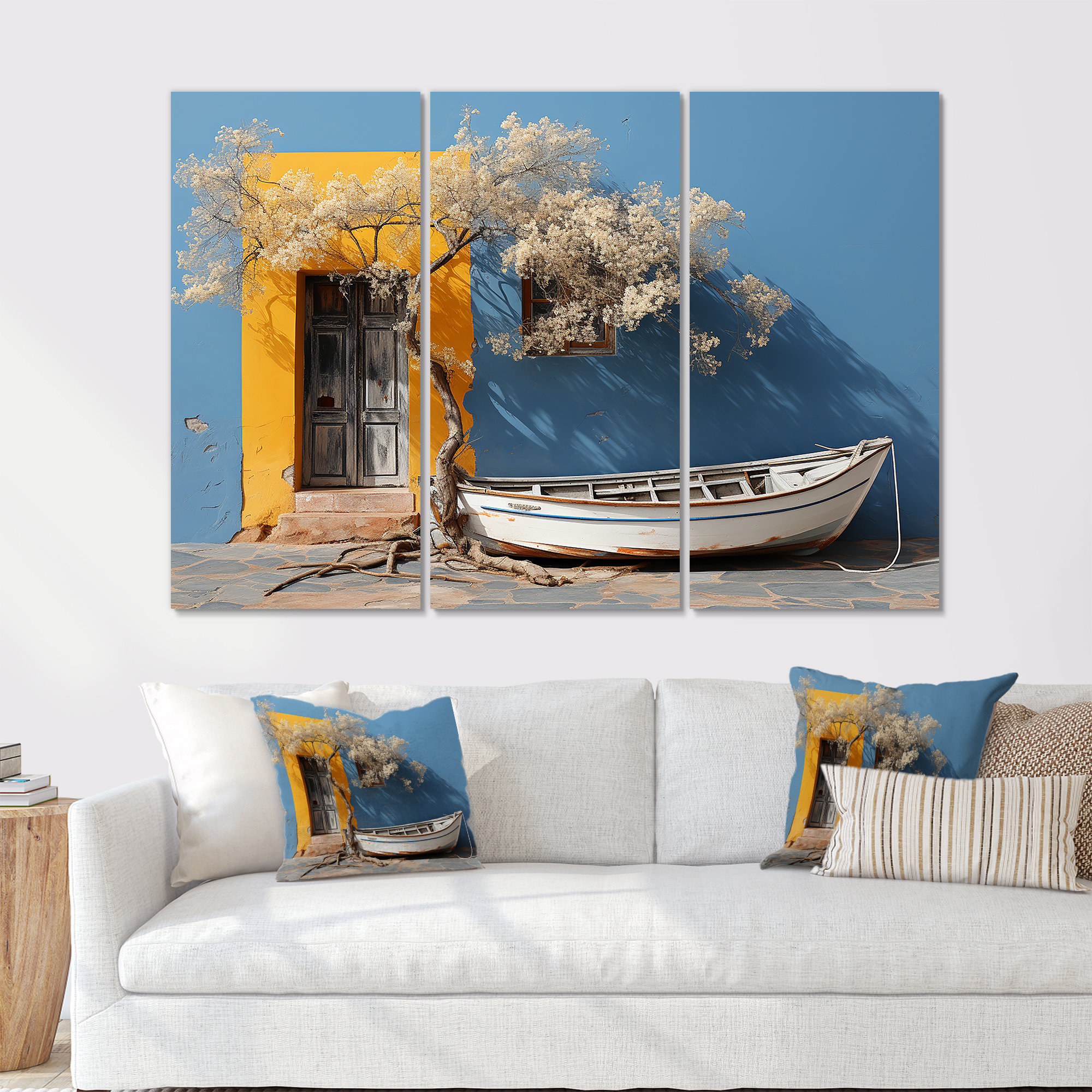 Breakwater Bay Modern Coastal Photo Scenery - Coastal Windows Canvas ...