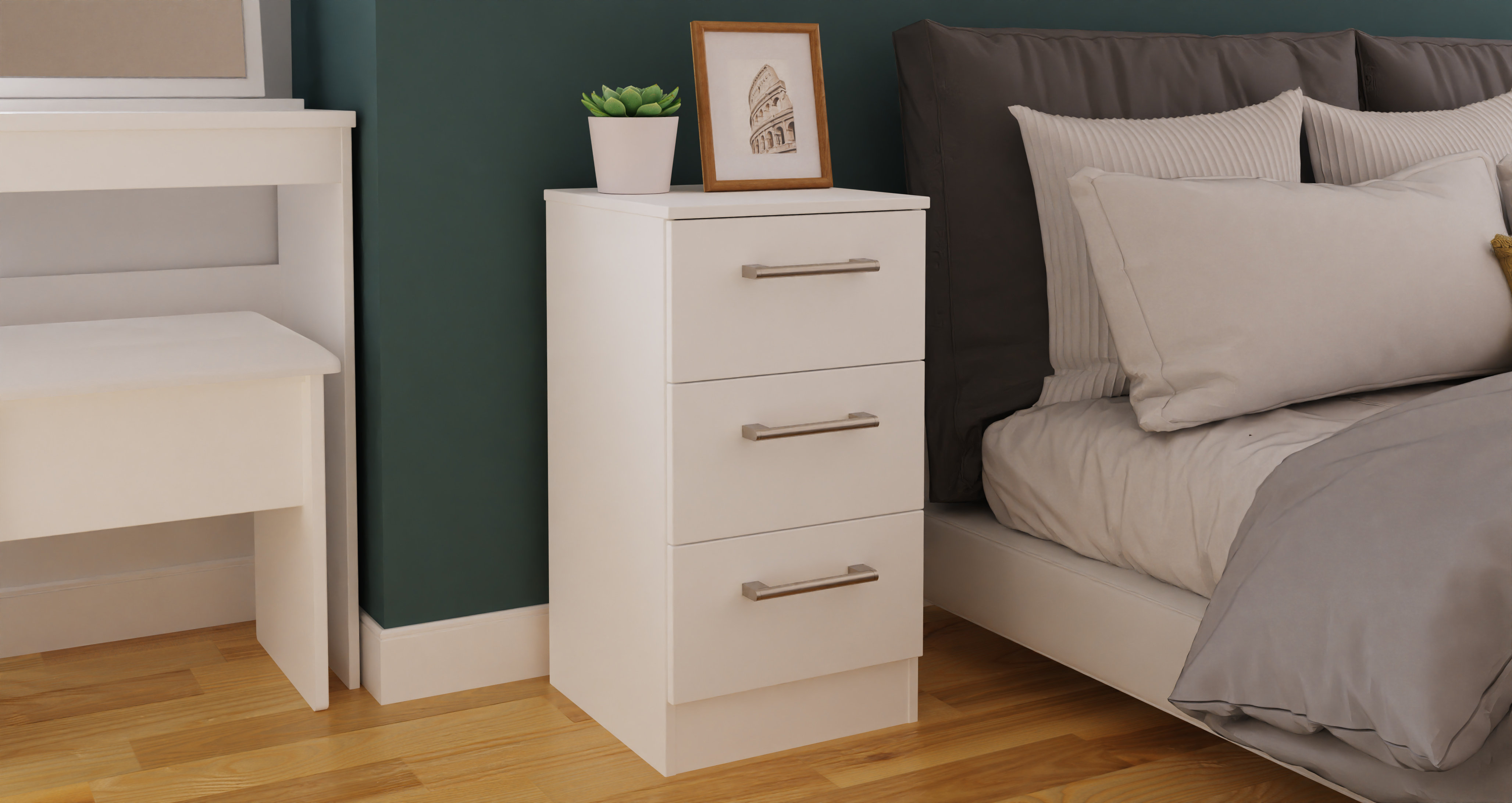 17 Stories Fully Assembled Lebling 2 DrawerÂ Bedside Table | Wayfair.co.uk
