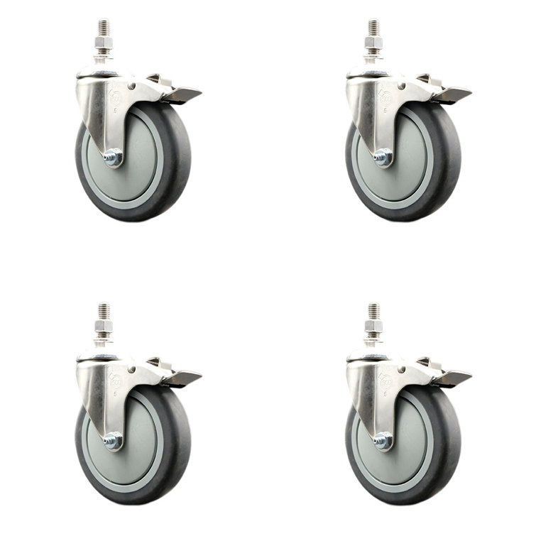 Service Caster Thermoplastic Rubber Casters | Wayfair