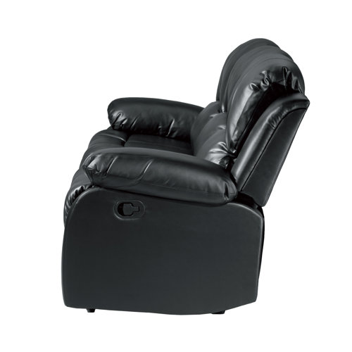 Wade Logan® Mccubbin 83'' Vegan Leather Reclining Sofa & Reviews | Wayfair