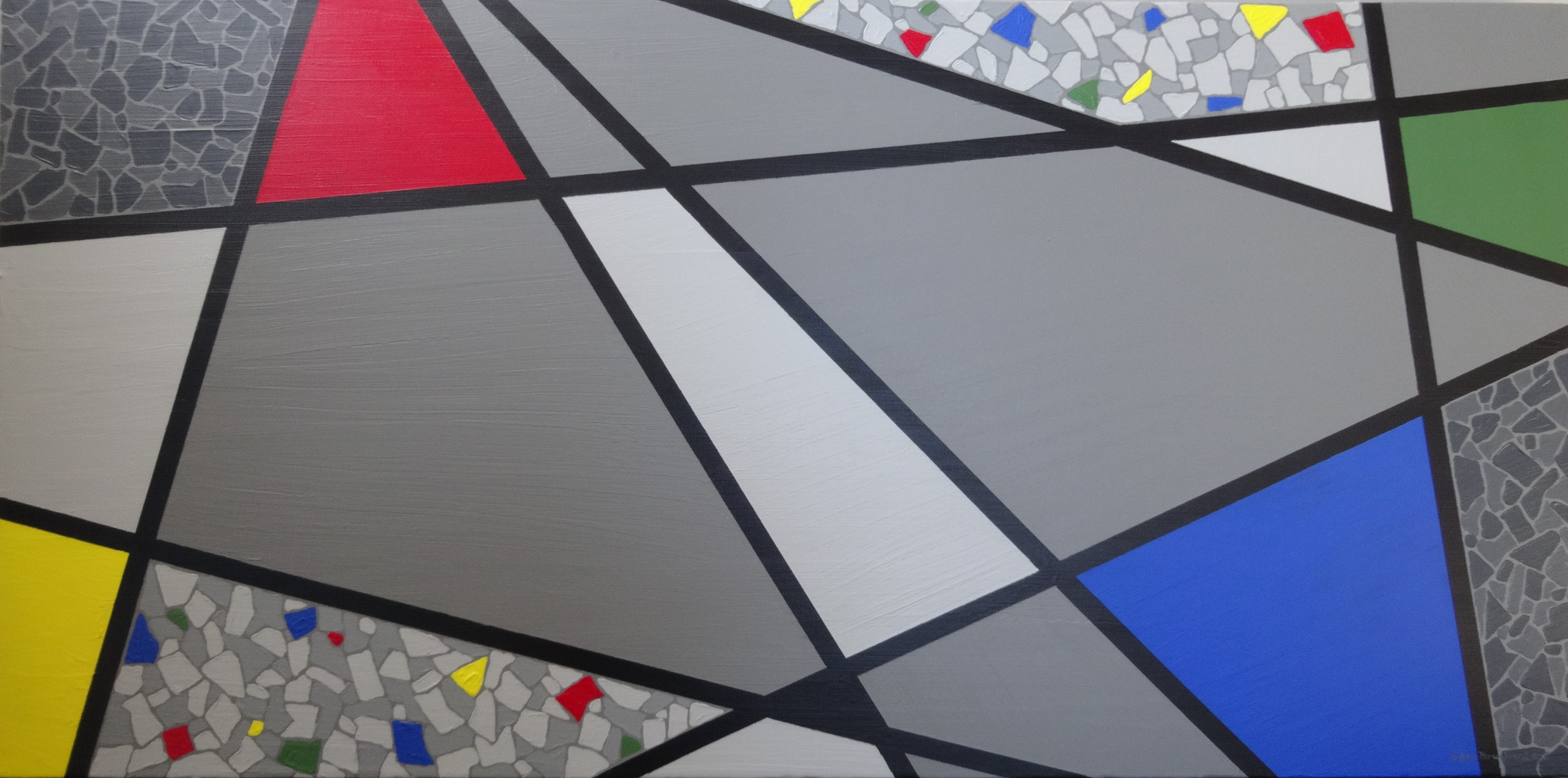 Wrought Studio™ One-of-a-Kind Original Anginette 'Mosaic Color Grid ...