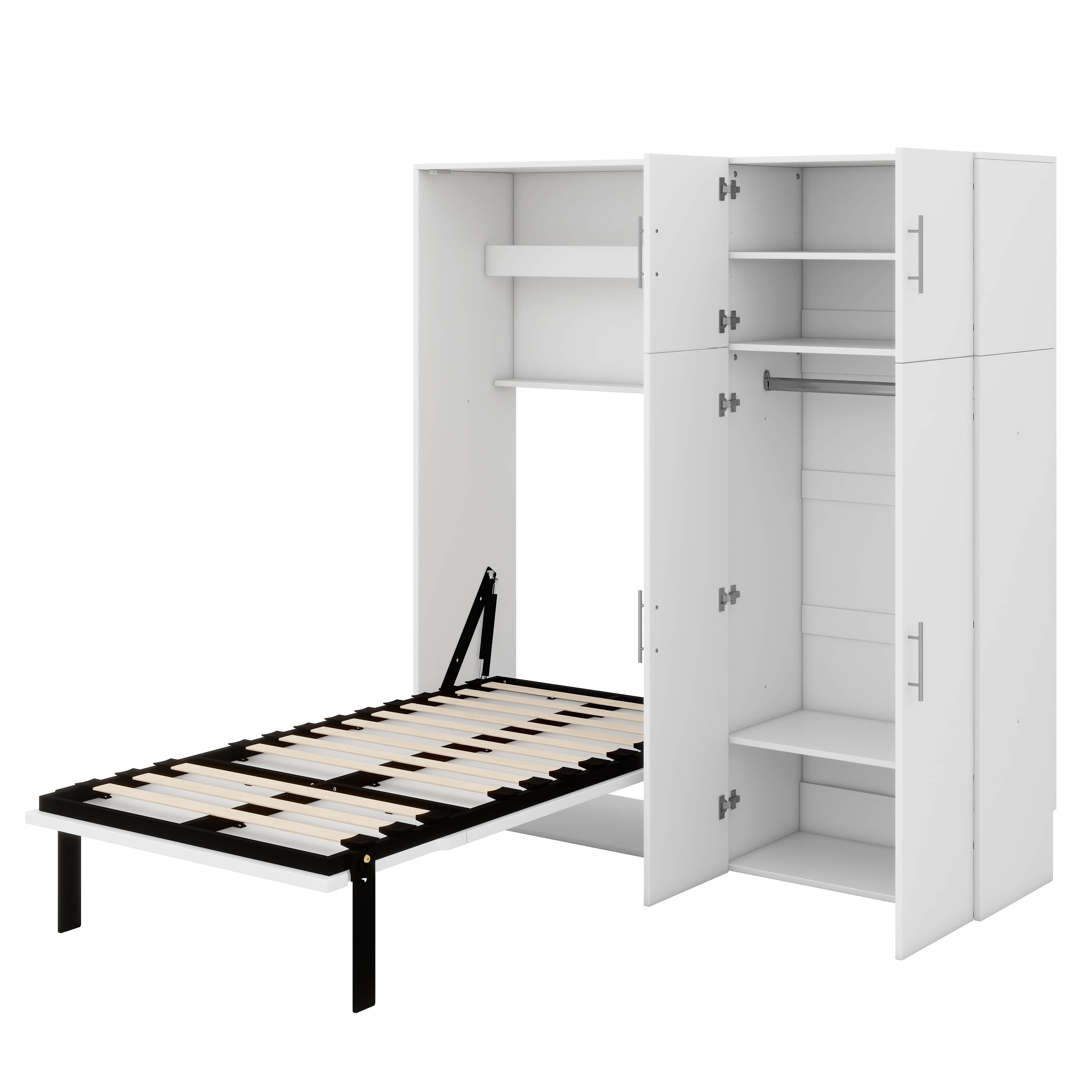 Kunpeng Murphy Bed With Integrated Lockers And Wardrobes | Wayfair