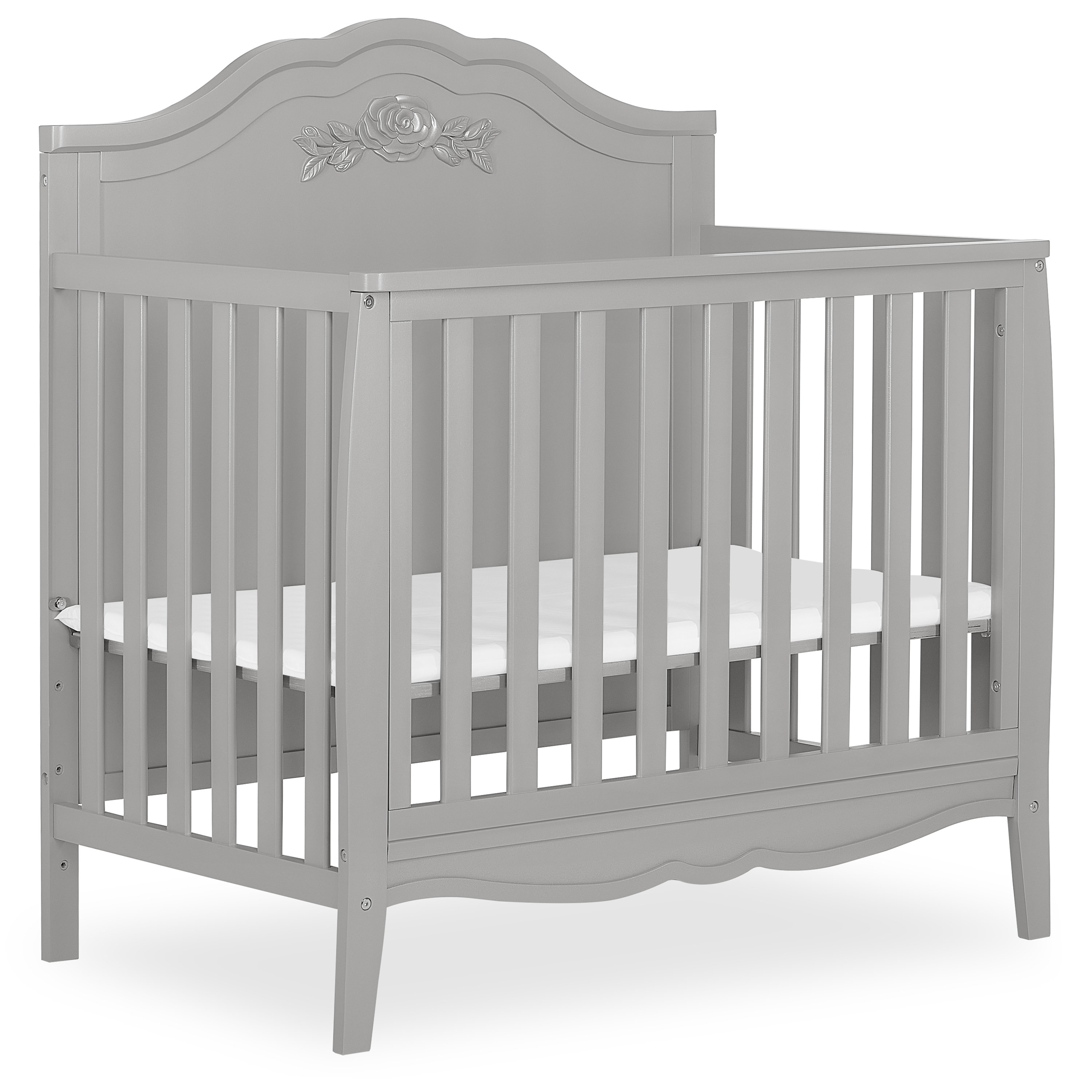 Harriet Bee Sweetpea Baby Rose 4-in-1 Convertible Mini Crib | Wayfair